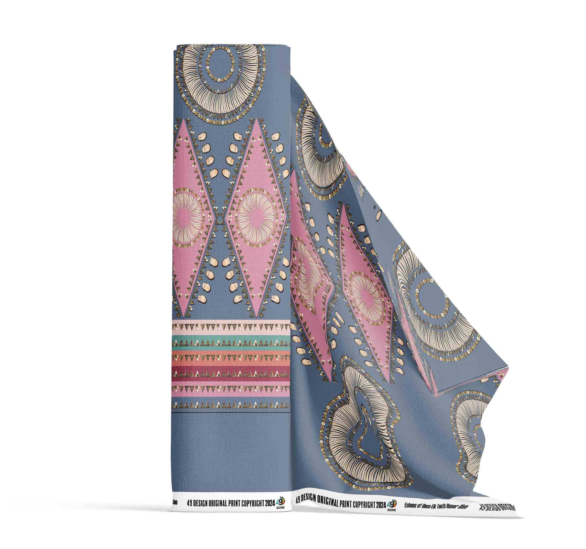 Elk Tooth Honor Blue Fabric – 49DzineMembers