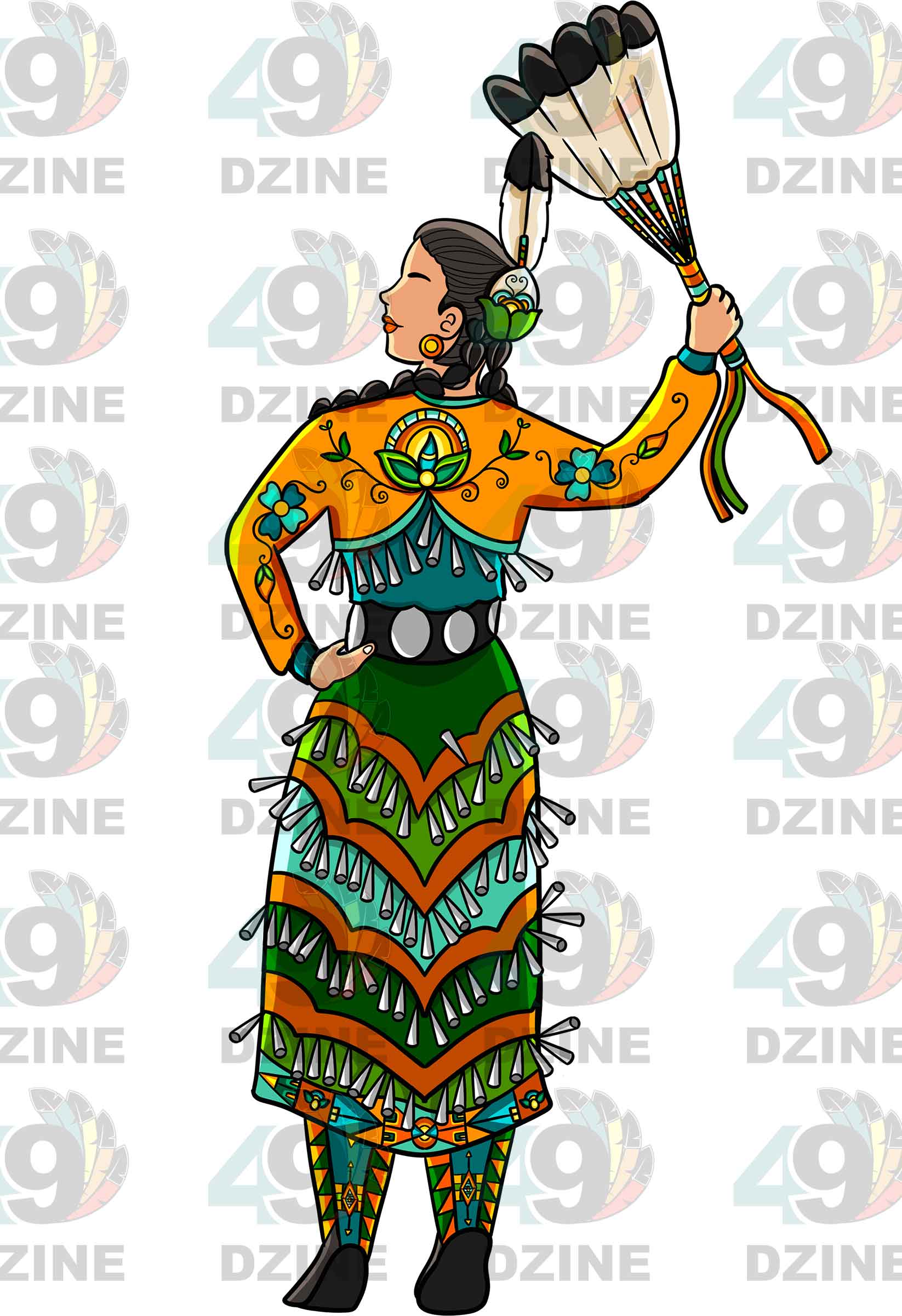 Jingle Dancer 4 Transfer (Various Sizes) – 49DzineMembers