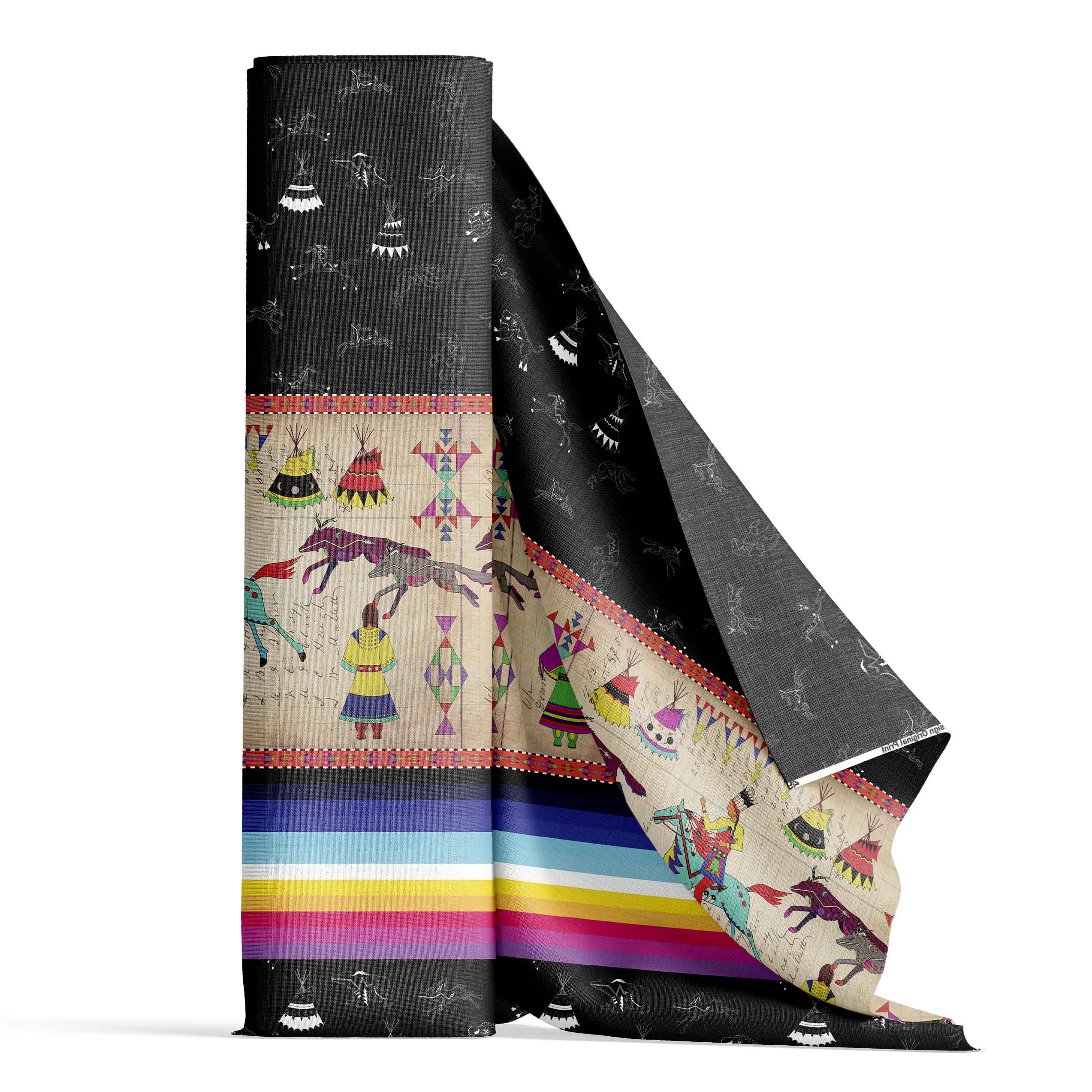 Ledger Village Midnight Fabric – 49DzineMembers