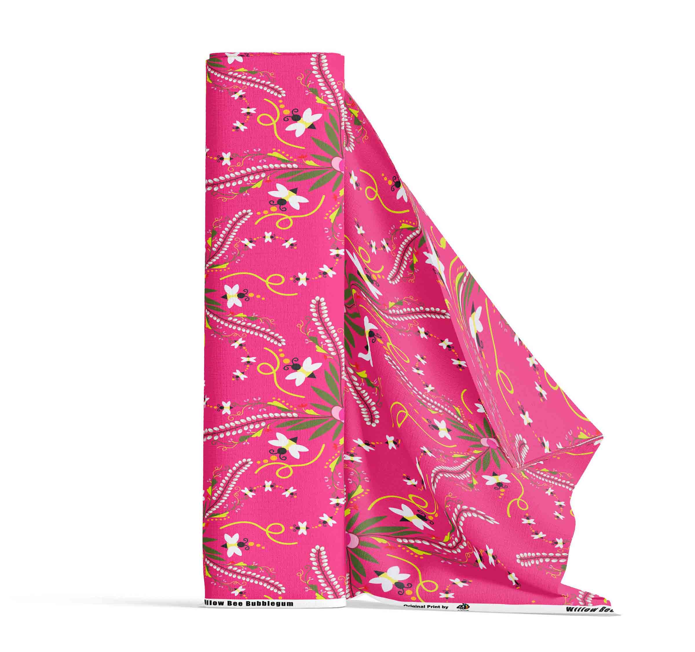 Willow Bee Bubblegum Fabric – 49DzineMembers