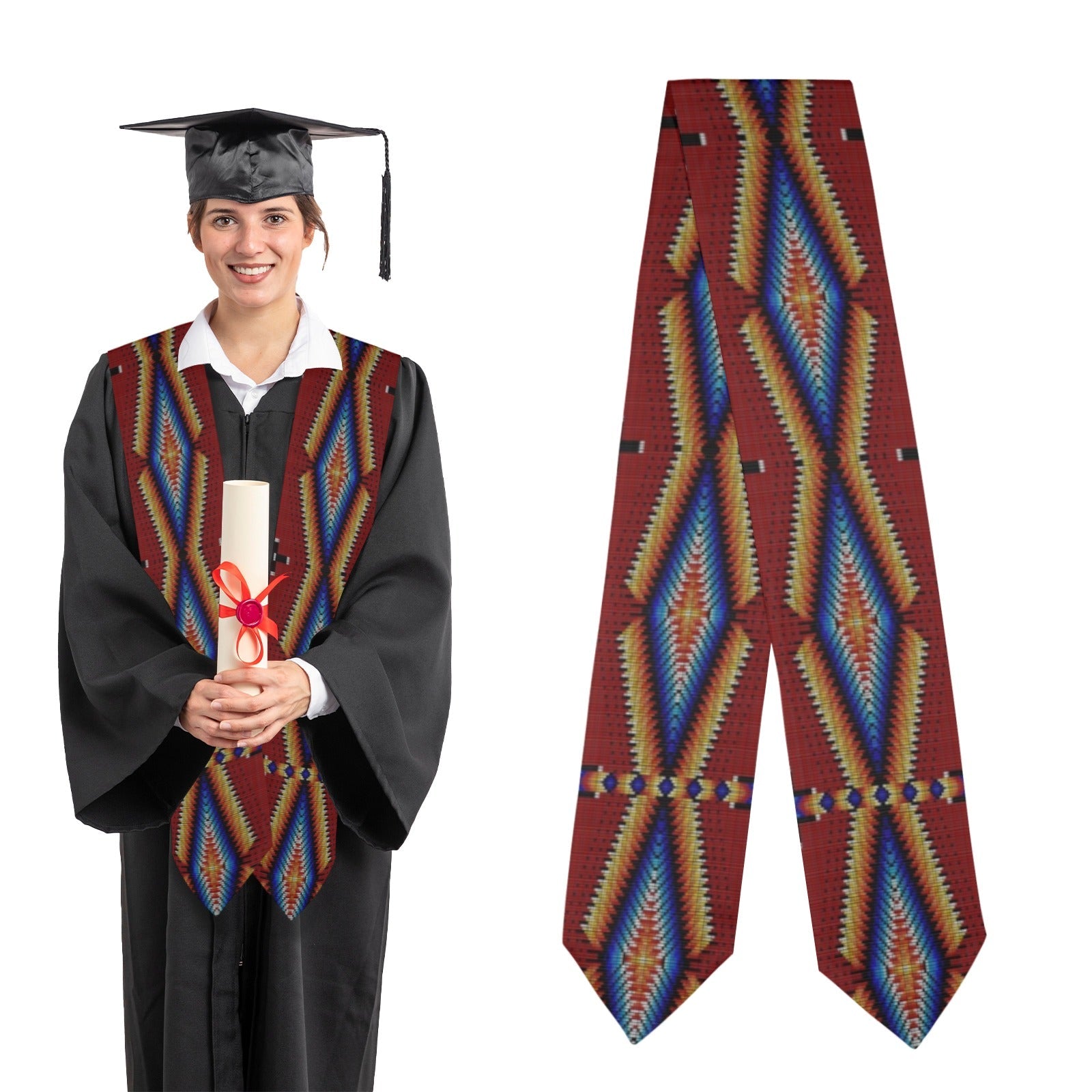 Diamond in the Bluff Red Graduation Stole – 49DzineMembers